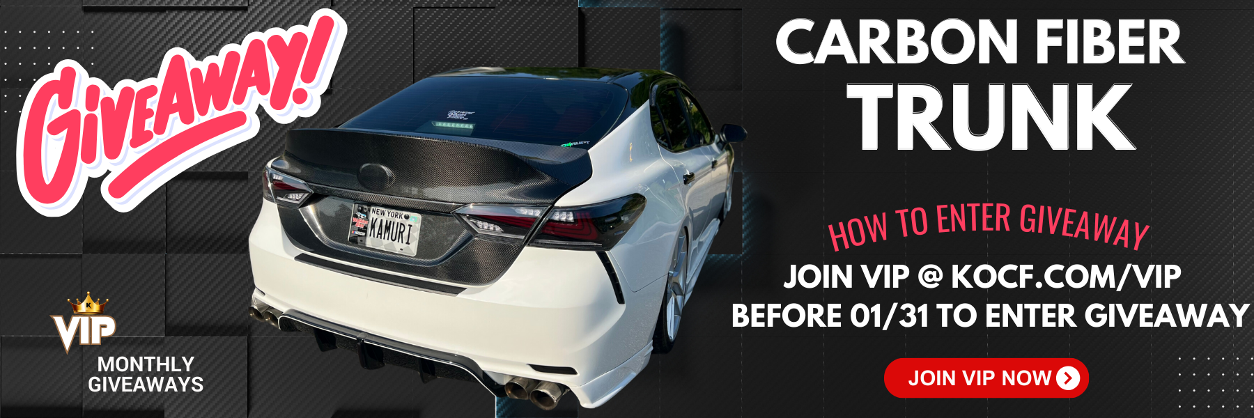 Unveiling the Carbon Fiber Trunk Giveaway: Your Chance to Win! – KOCF