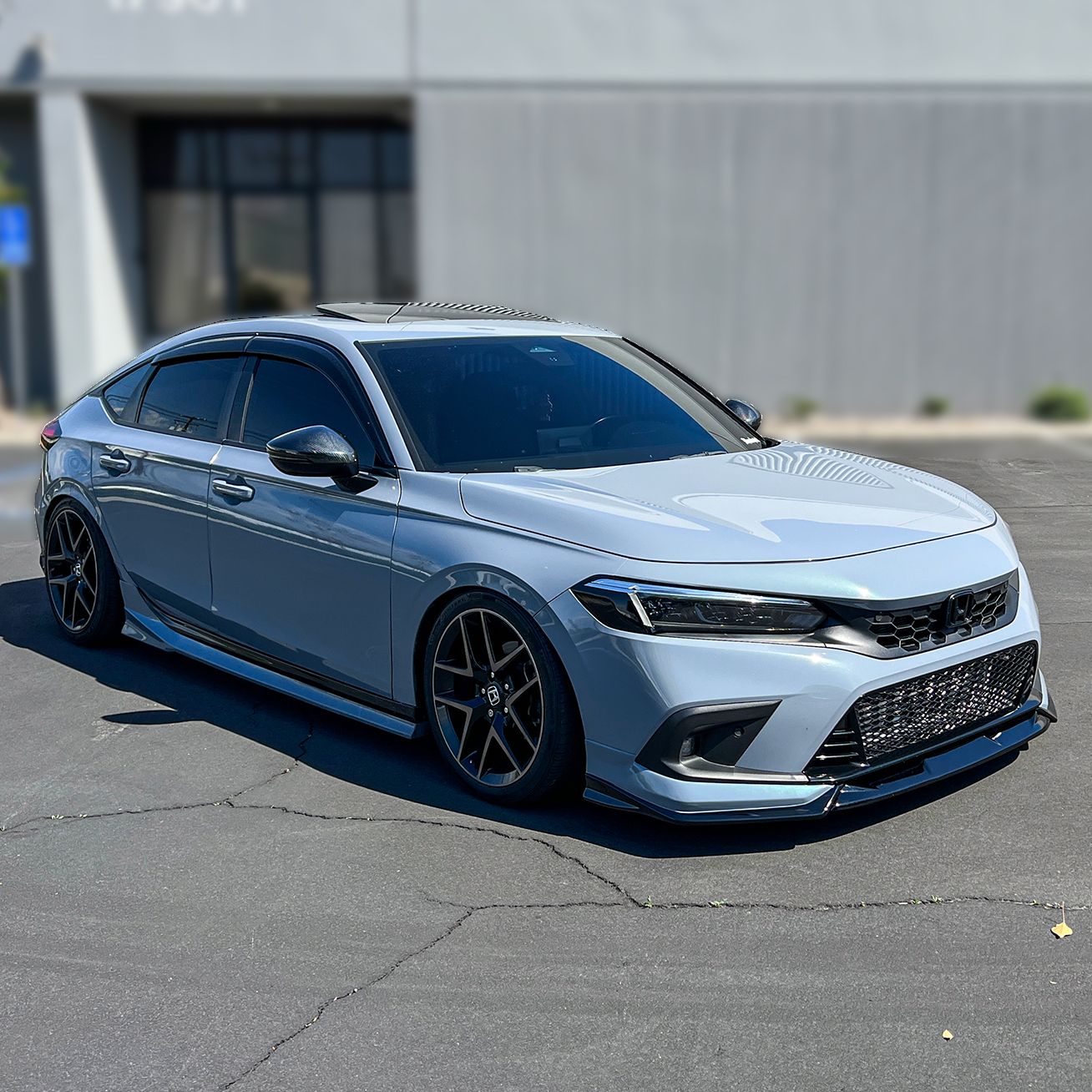GF Bodykit 2 Tone Front Lip Kit For 2022-Present Honda Civic Compatibl ...