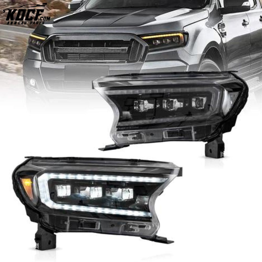 LED Matrix Projector Headlights For Ford Ranger 2019+ [North American ...