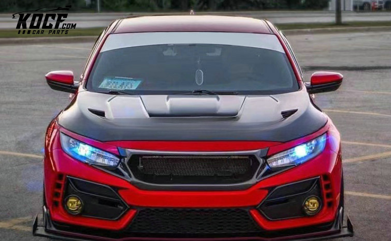 17 ONWARDS CIVIC TYPE R FK8 JS STYLE FRONT GRILL (ALSO FIT FC1/FK7 NEE ...