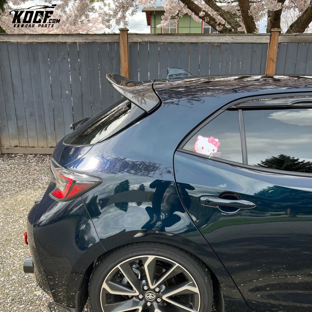 19-22 TOYOTA COROLLA AURIS E210 HATCHBACK HWS TYPE ROOF SPOILER REAR W ...