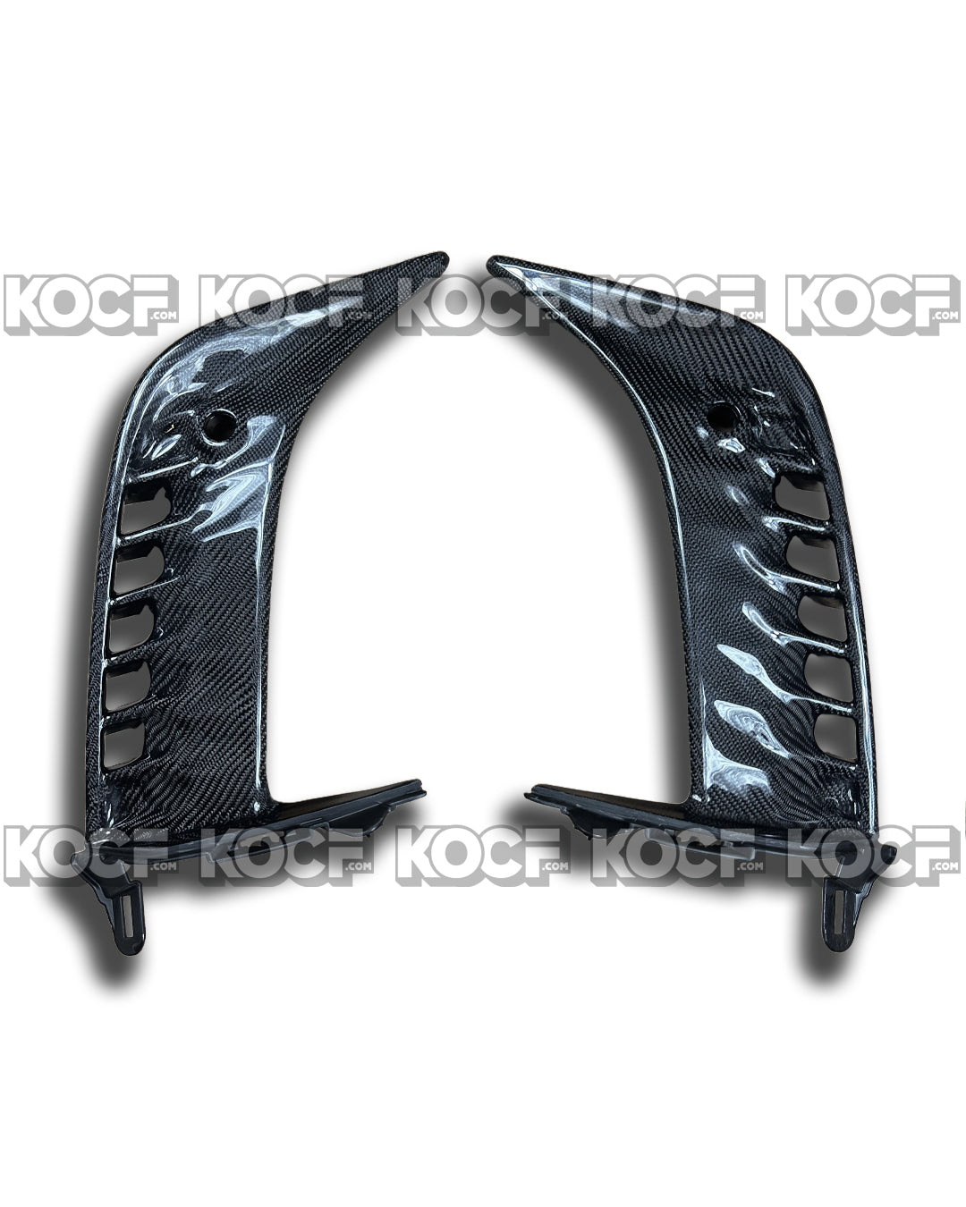 Carbon Fiber Front Bumper Vent Trim Replacement Compatible for 2025-Pr ...