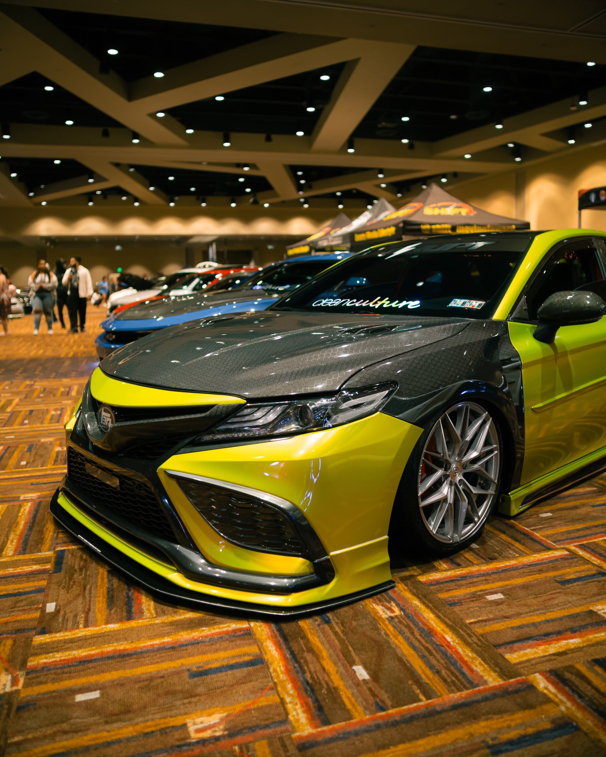 V3 Carbon Fiber Engine Hood Bonnet Cover Compatible For 2018-2024 Toyo ...