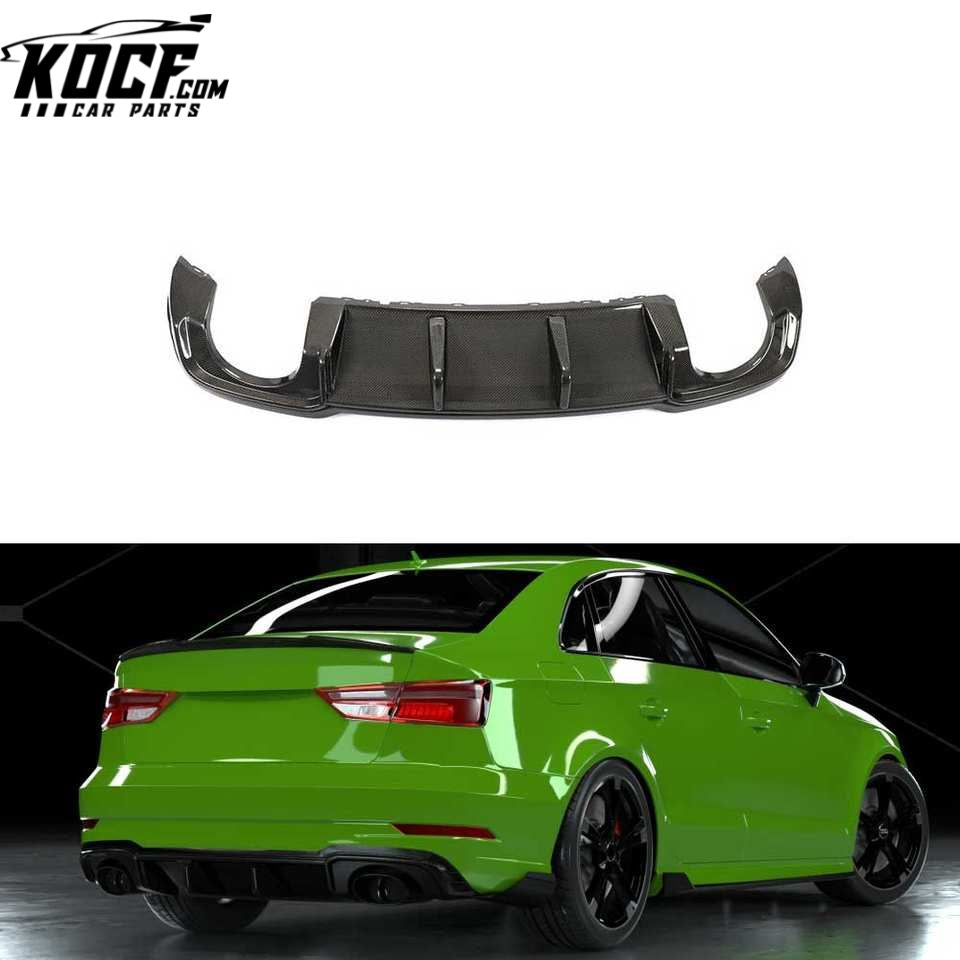 Carbon Fiber Facelift RS3 Rear Valance Lip for Audi RS3 8V Sedan 2017 ...