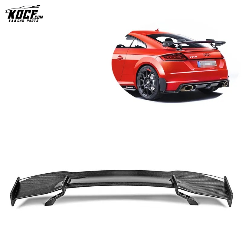 TTS TTRS MK3 Performance Style Carbon Fiber Rear Spoiler Racing Spoile ...