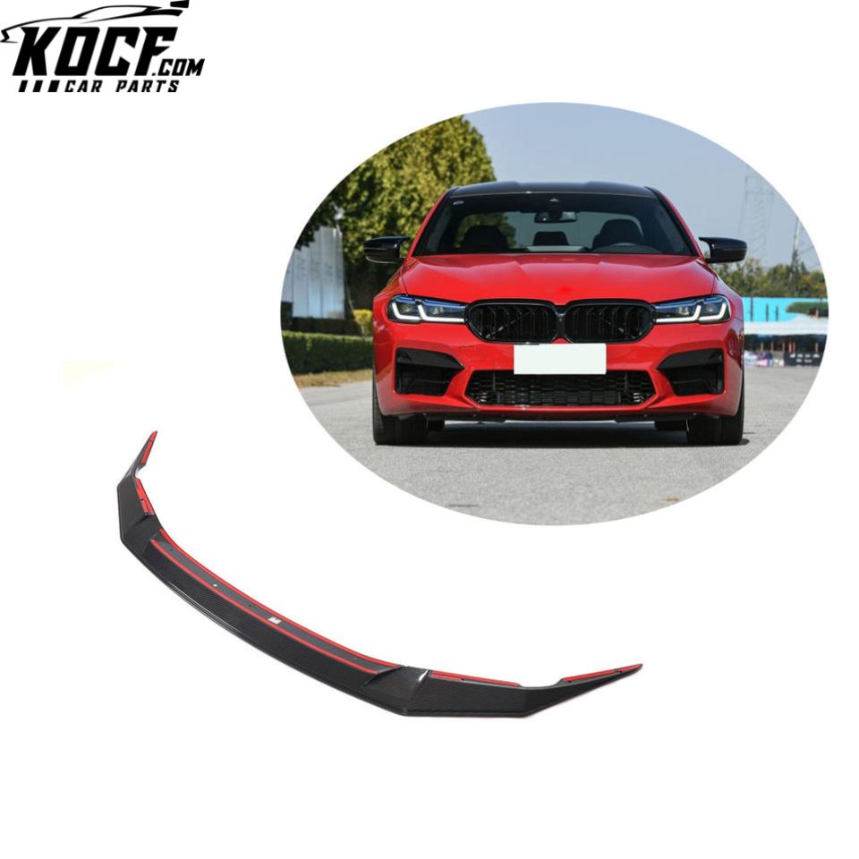 F90 M5 Carbon Fiber Front Lip Splitter for BMW 5 Series F90 M5 Sedan 4 ...