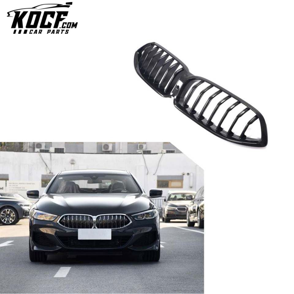 Modify Luxury Dry Carbon Fiber 8Series Car Front Bumper Grill Grille f ...