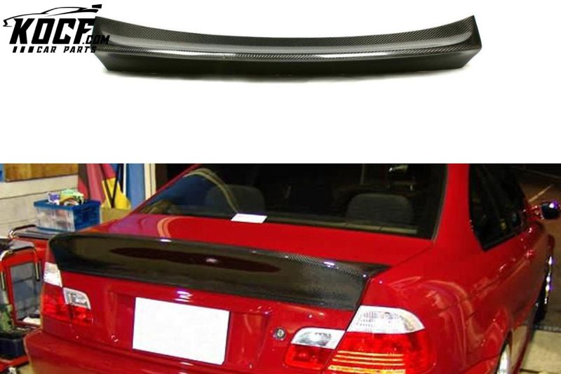 Carbon Fiber 4D E46 Trunk Spoiler Rear Boots for BMW E46 – KOCF