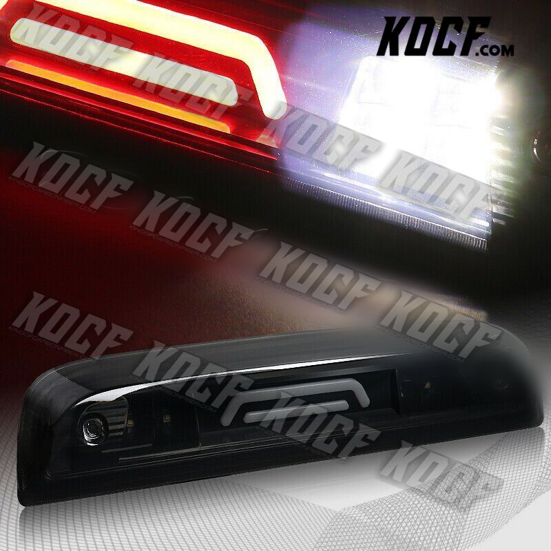 For 2014-18 Chevy Silverado/GMC Sierra Black/Smoke LED BAR 3RD Third B ...
