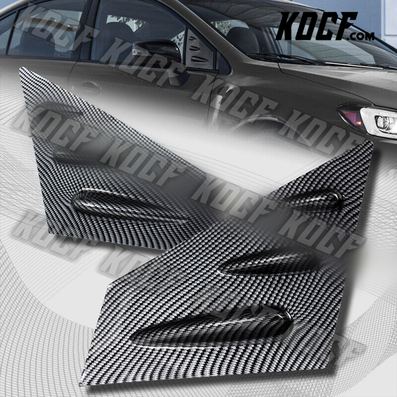 For 2015-2021 Subaru WRX STI 4-DR Carbon Side Window Louvers Scoop Cov ...